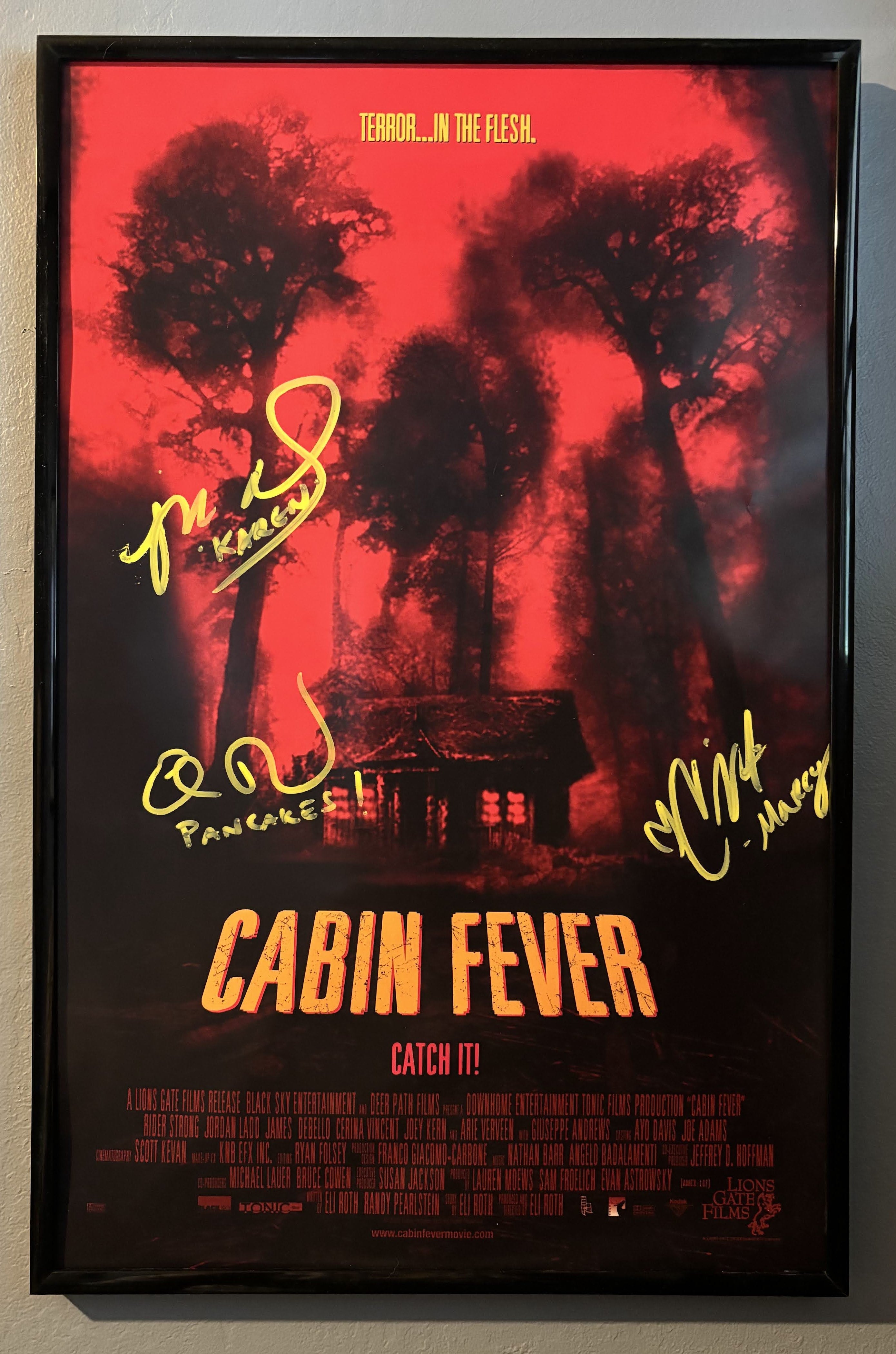 Cabin Fever - 11" x 17" autographed poster – The Emporium Spooky Goods ...